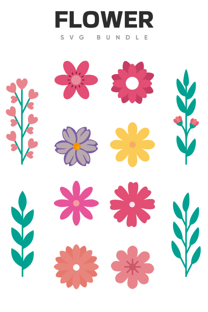 12 Flower SVG Designs – MasterBundles