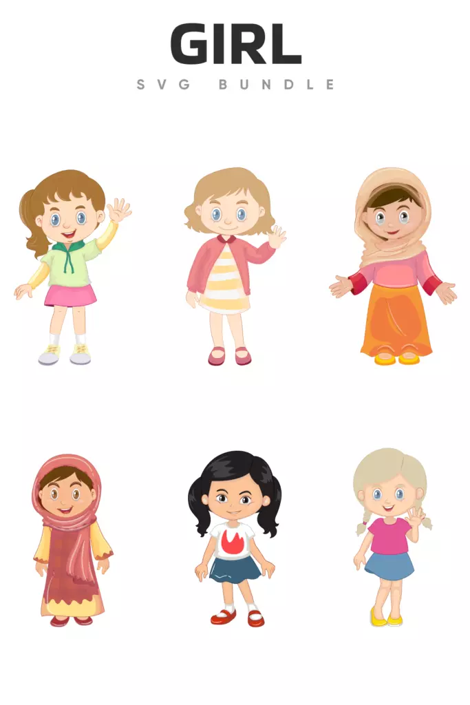 6 Girl SVG Designs – MasterBundles