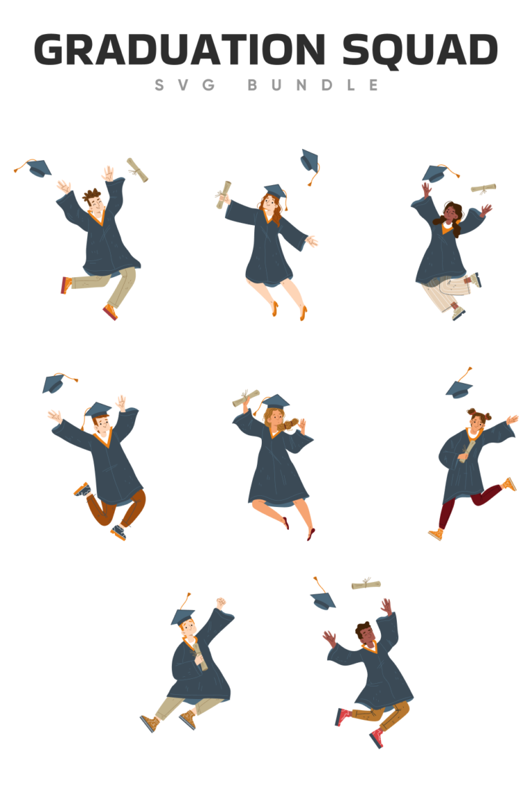 Graduation Squad SVG Designs – MasterBundles