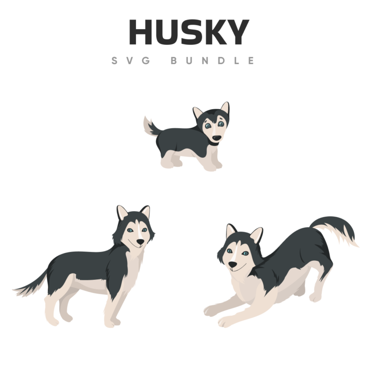 Siberian Husky SVG Bundle Files for Cricut – MasterBundles