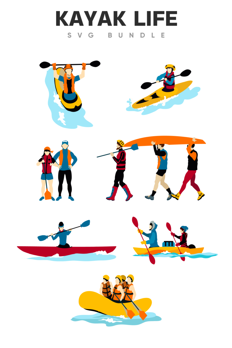 Kayak Life SVG Designs – MasterBundles