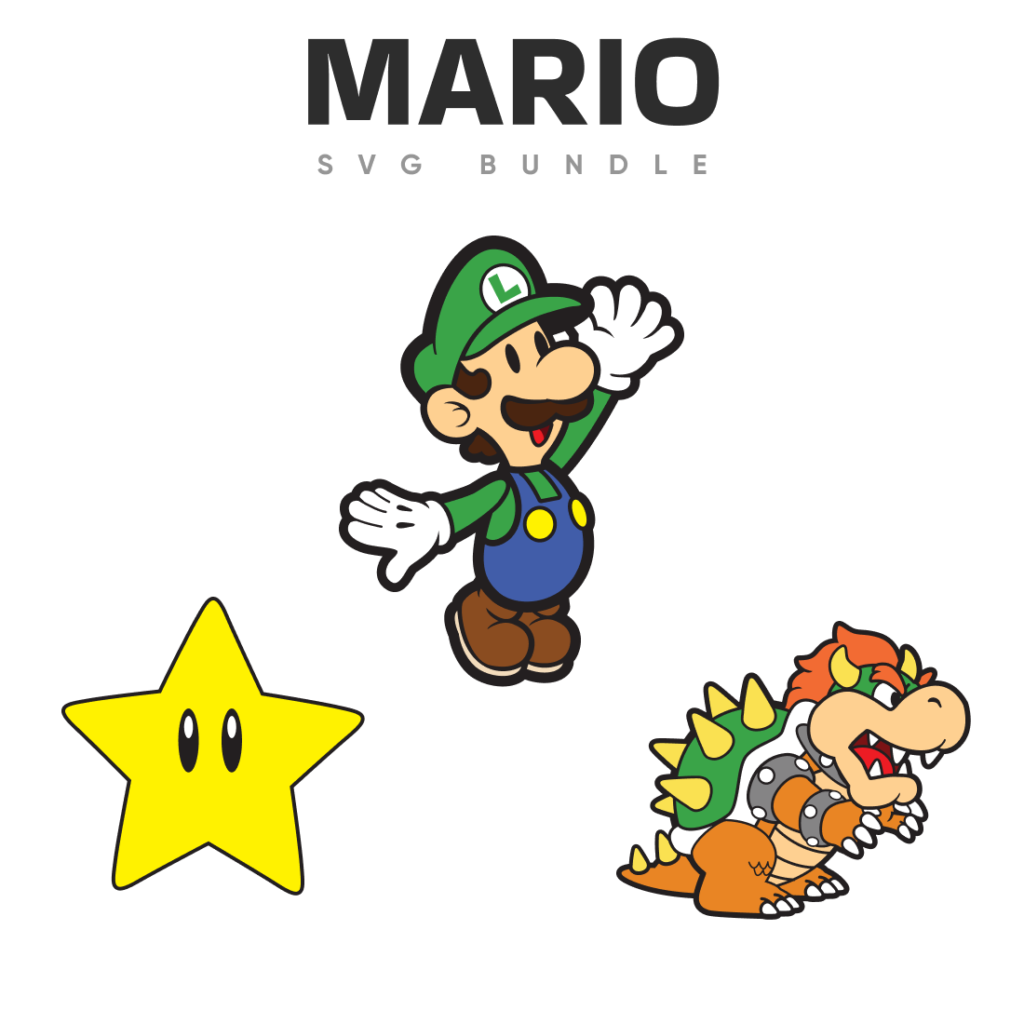 5 Super Mario SVG Designs – MasterBundles