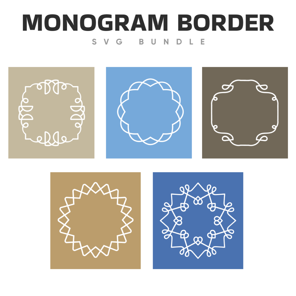 Monogram Border SVG – MasterBundles