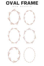 Oval Frame SVG Designs – MasterBundles