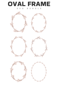 Oval Frame SVG Designs – MasterBundles