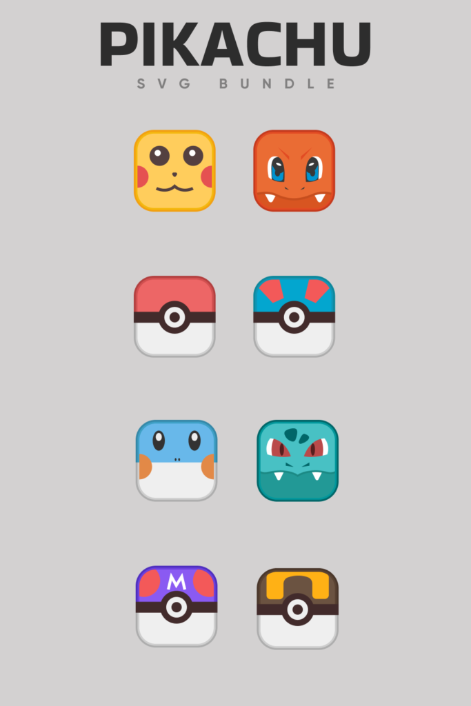 Pokemon Pikachu SVG Designs – MasterBundles