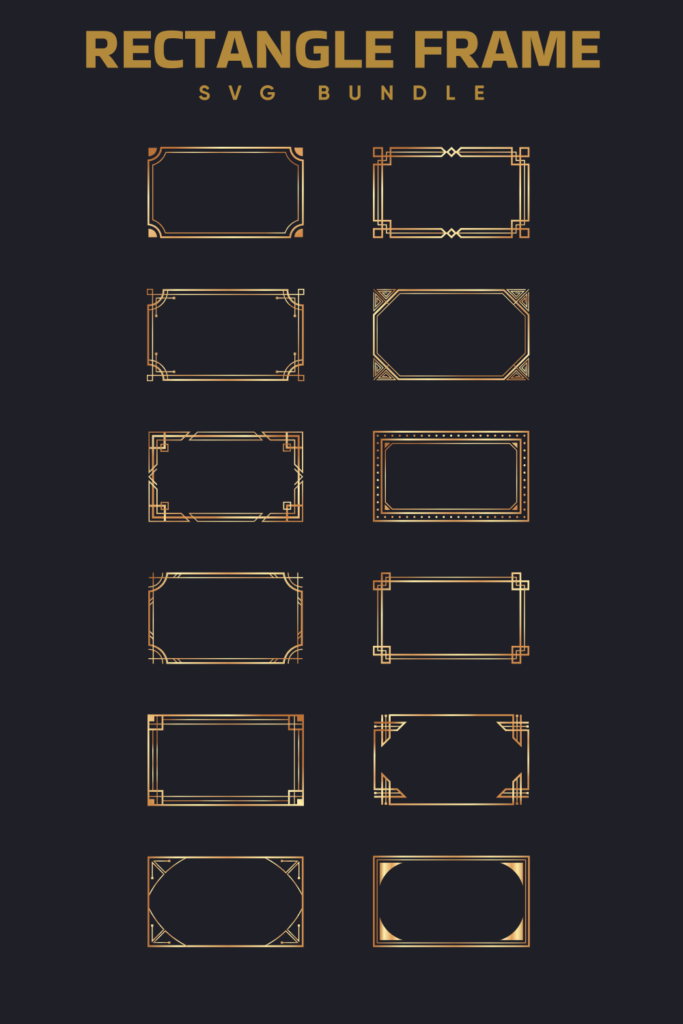 Rectangle Frame SVG Designs – MasterBundles