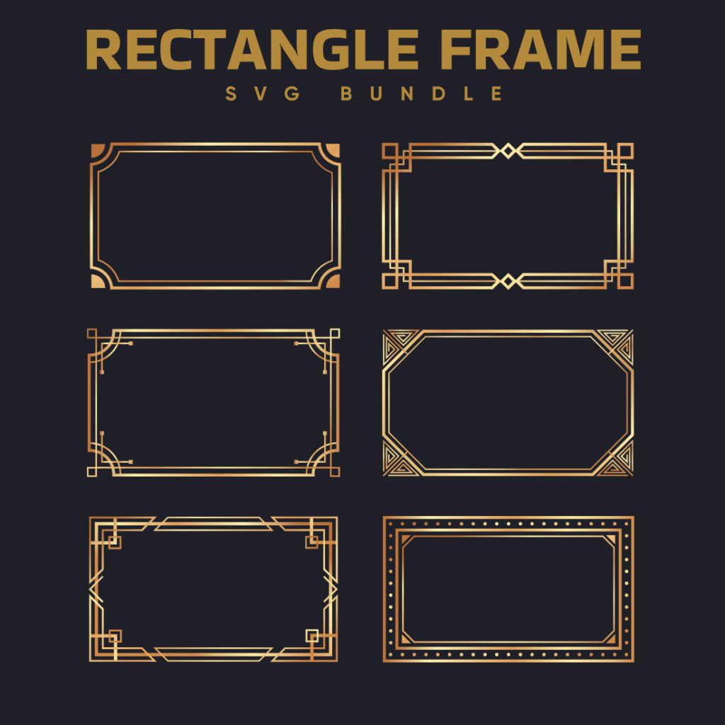 Rectangle Frame SVG Designs – MasterBundles