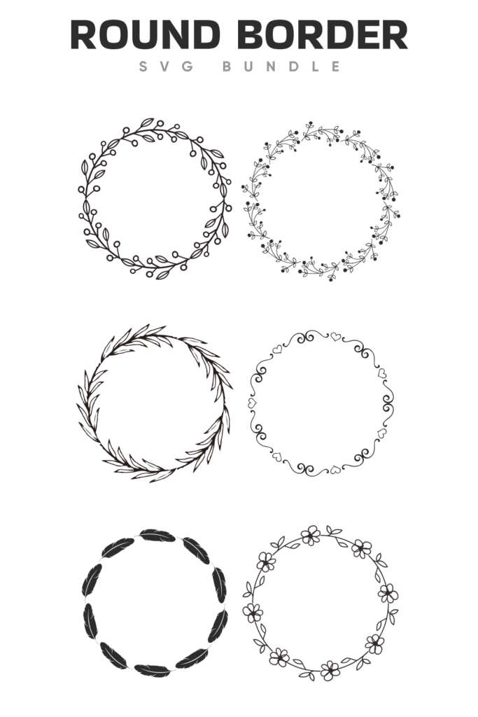 Round Border SVG Designs – MasterBundles