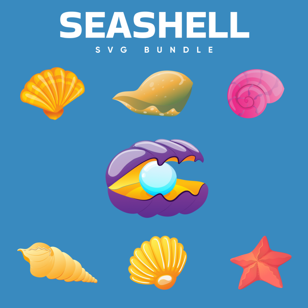 9 Seashell SVG Designs – MasterBundles