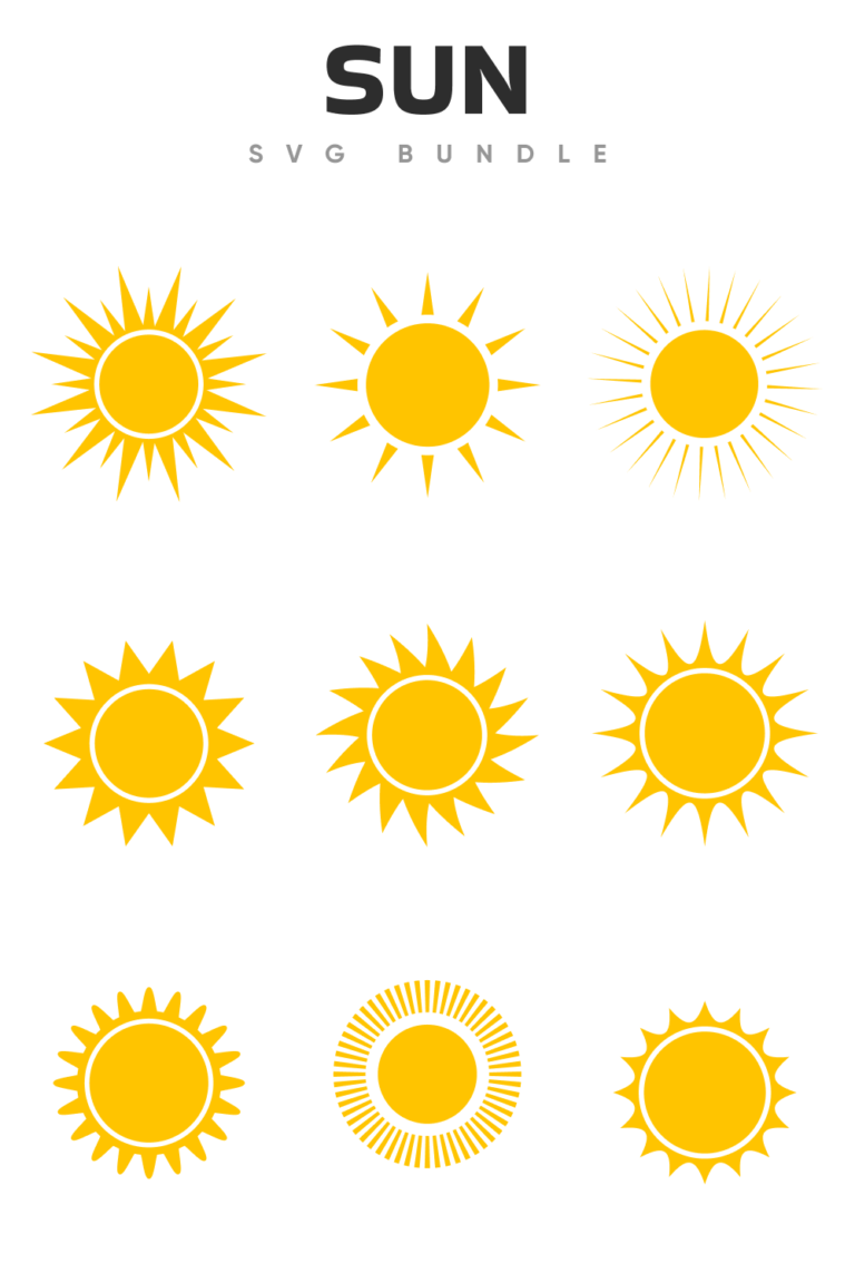 9 Sun SVG Designs – MasterBundles