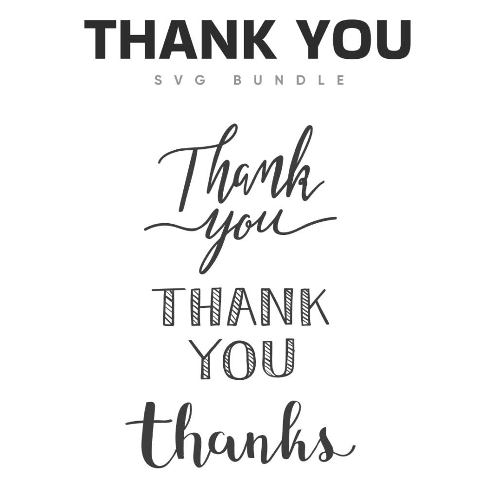 Thank You SVG Designs – MasterBundles