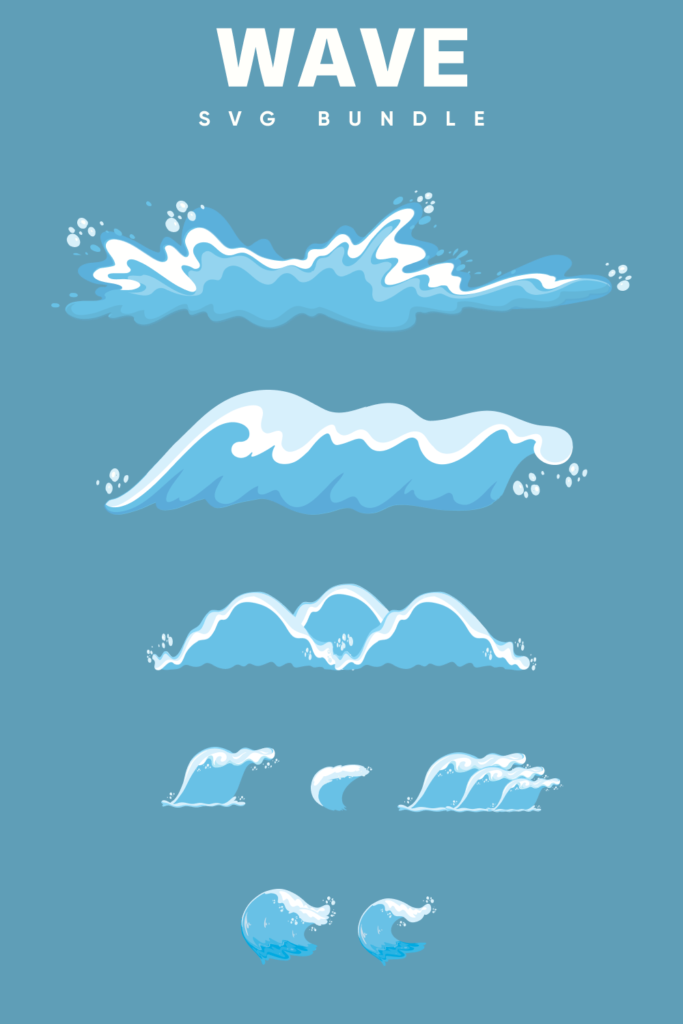 8 Wave SVG Designs – MasterBundles