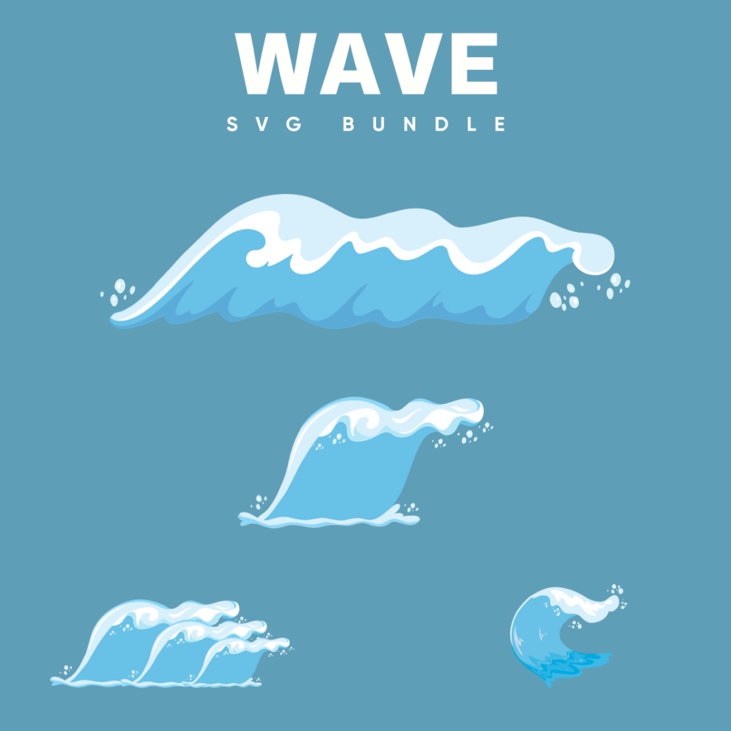 8 Wave SVG Designs – MasterBundles