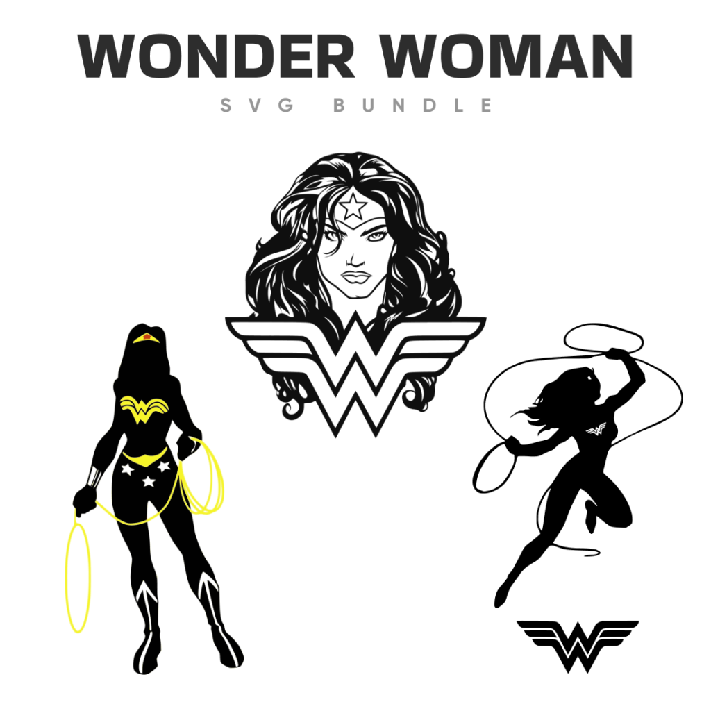 Black & White Wonder Woman SVG – MasterBundles
