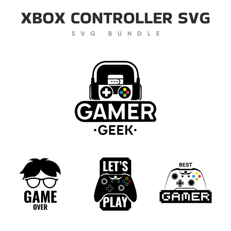 9 Black & White Xbox Controller SVG Files – MasterBundles