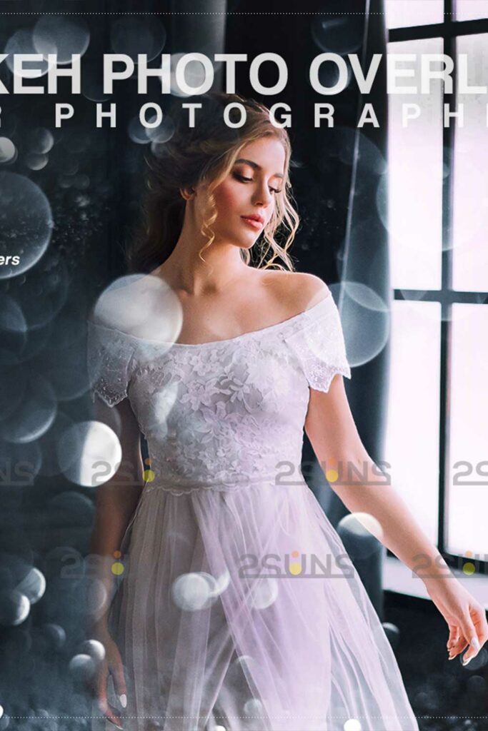 Christmas string light overlay, Fairy bokeh overlay - MasterBundles