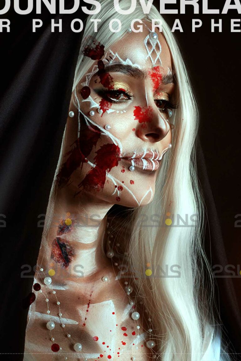 Wounds and scars Blood splatter photoshop overlay - MasterBundles