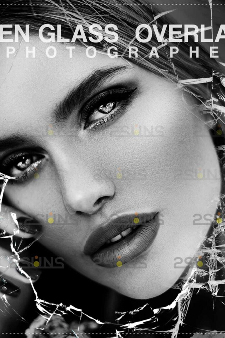 Broken Glass Photoshop Overlay, Halloween Photoshop overlay - MasterBundles