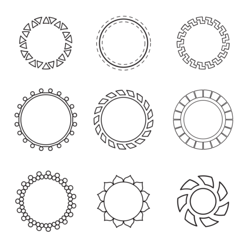 Circle Border SVG Designs – MasterBundles