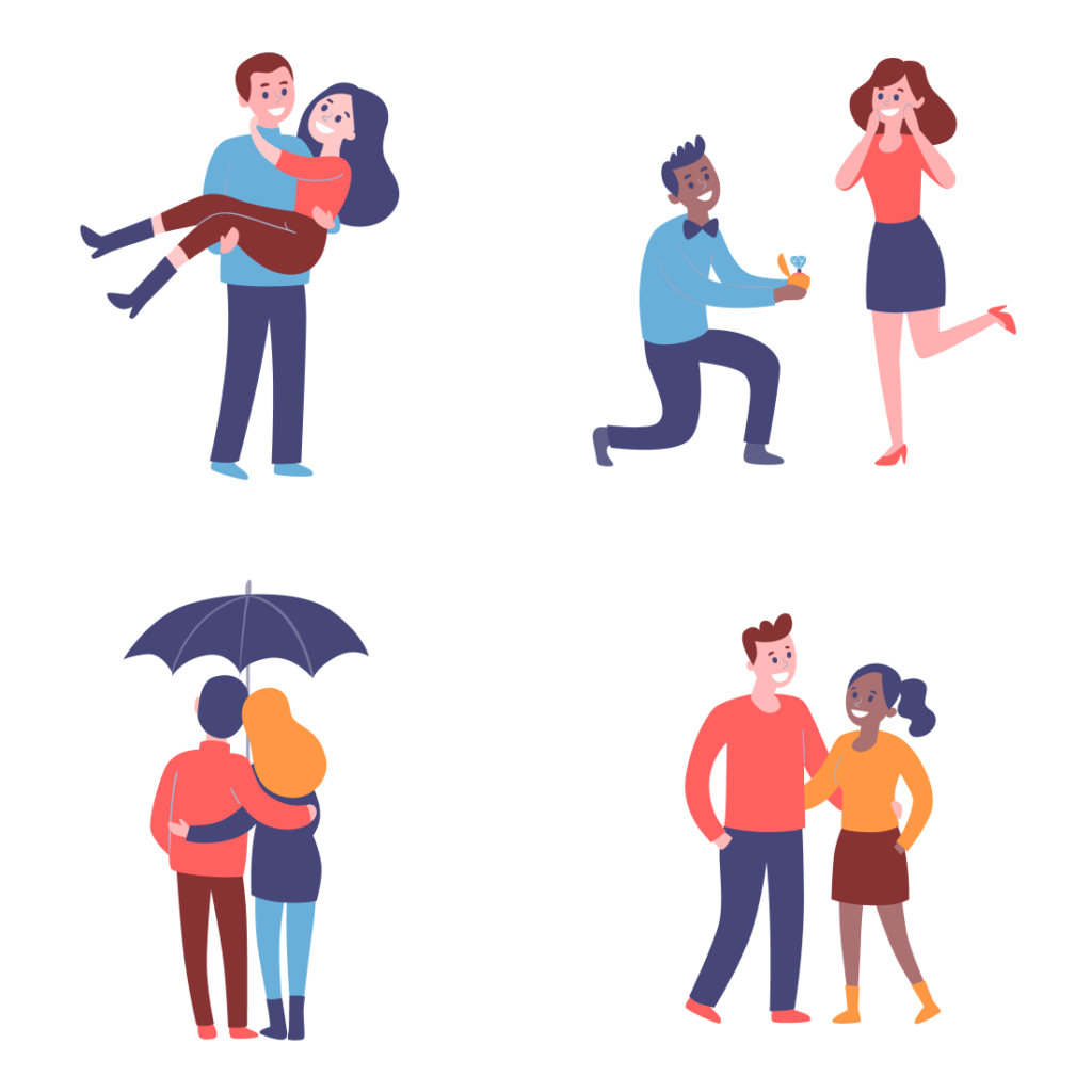 4 Couple SVG Designs – MasterBundles