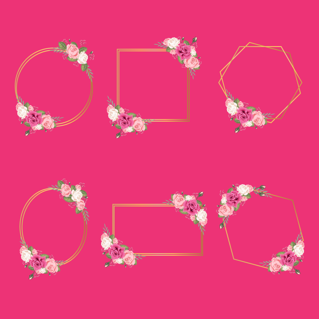 Floral Frame SVG Designs – MasterBundles