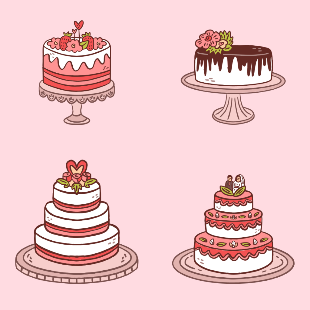 Wedding Cake SVG Designs – MasterBundles