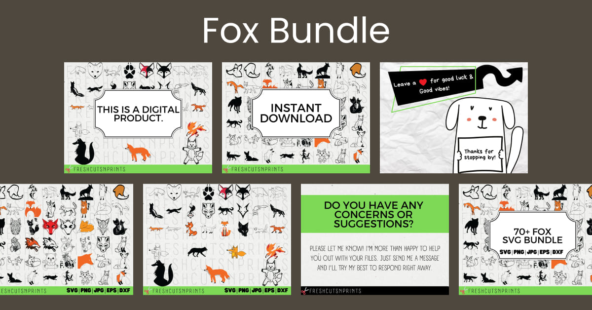 70+ Fox SVG Bundle – MasterBundles