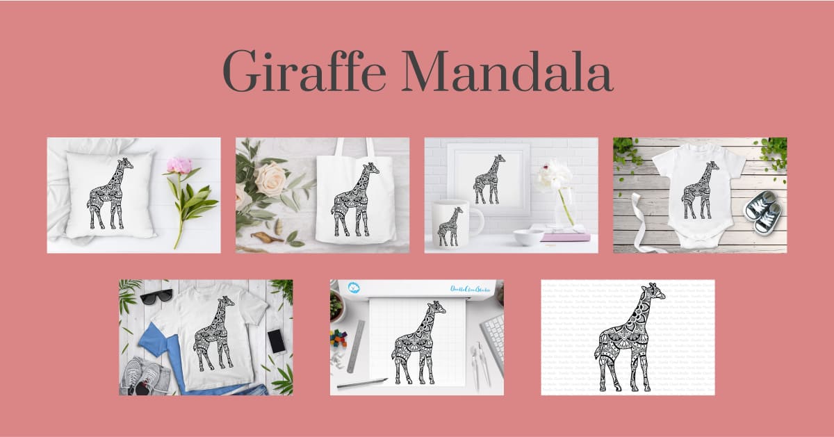 Giraffe Mandala SVG, Giraffe Clipart – MasterBundles