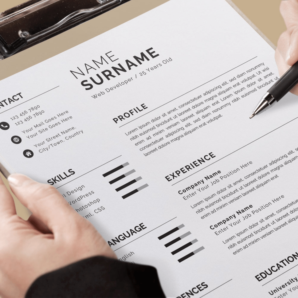 Creative Resume Vector Minimalist Design Template Layout - MasterBundles