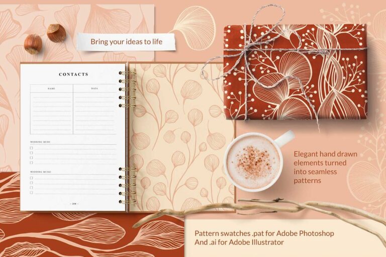 Waves - Abstract Seamless Patterns – MasterBundles