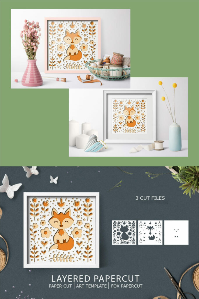 Fox Cricut SVG Layered Papercut – MasterBundles