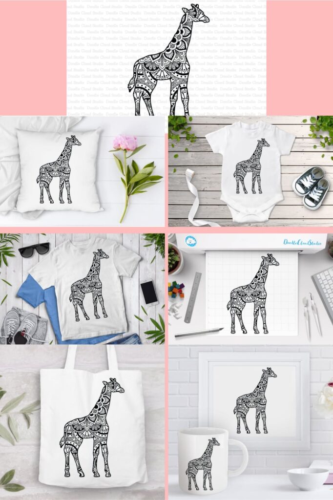 Giraffe Mandala SVG, Giraffe Clipart – MasterBundles