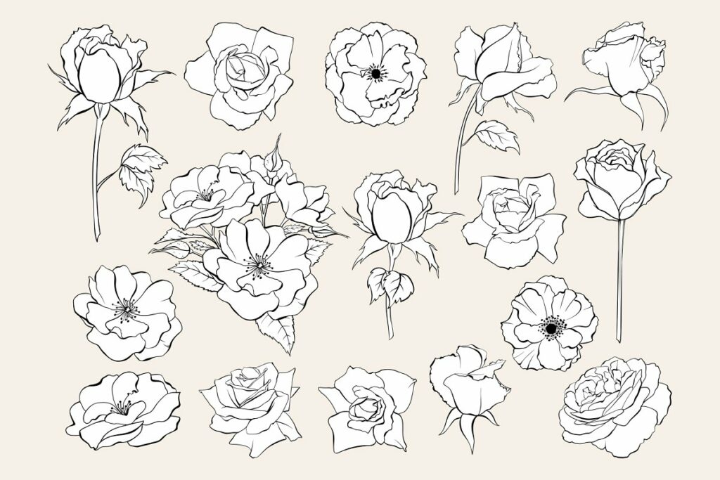 Flowerhead Patterns Collection – MasterBundles