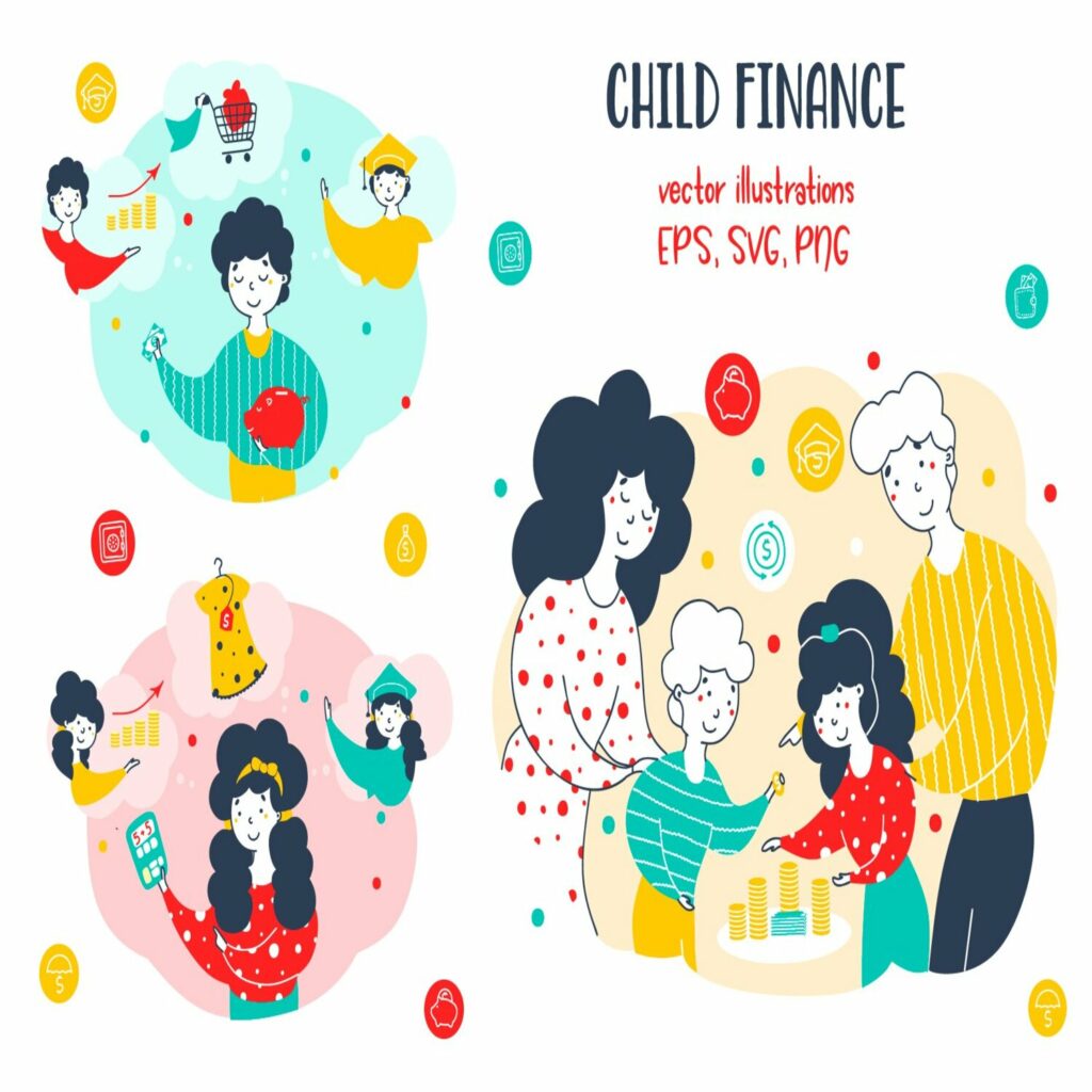 Child Finance - Financial Illustration – MasterBundles