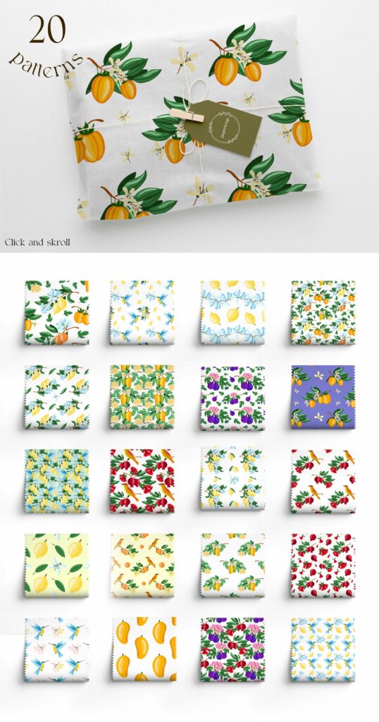 Lemon Bird - Hummingbird and Fruits – MasterBundles