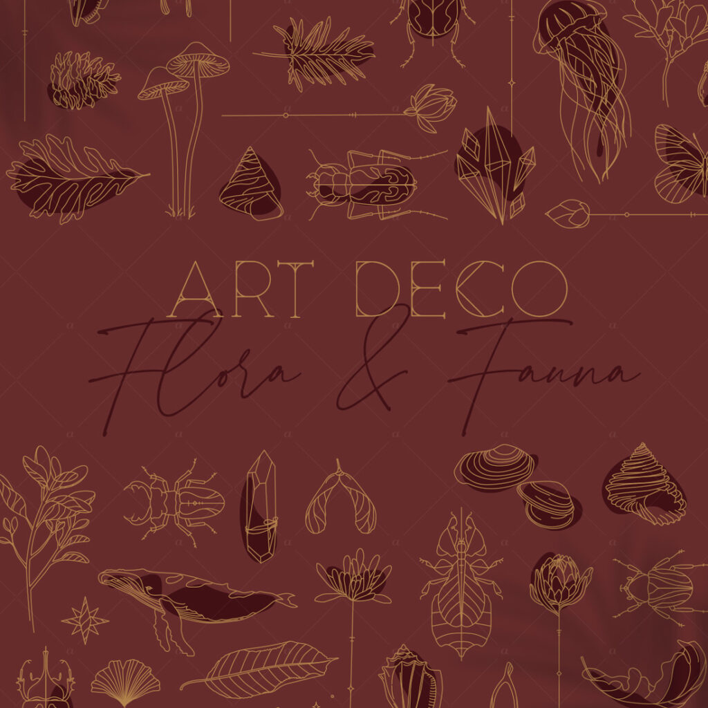 Art Deco Flora & Fauna - MasterBundles