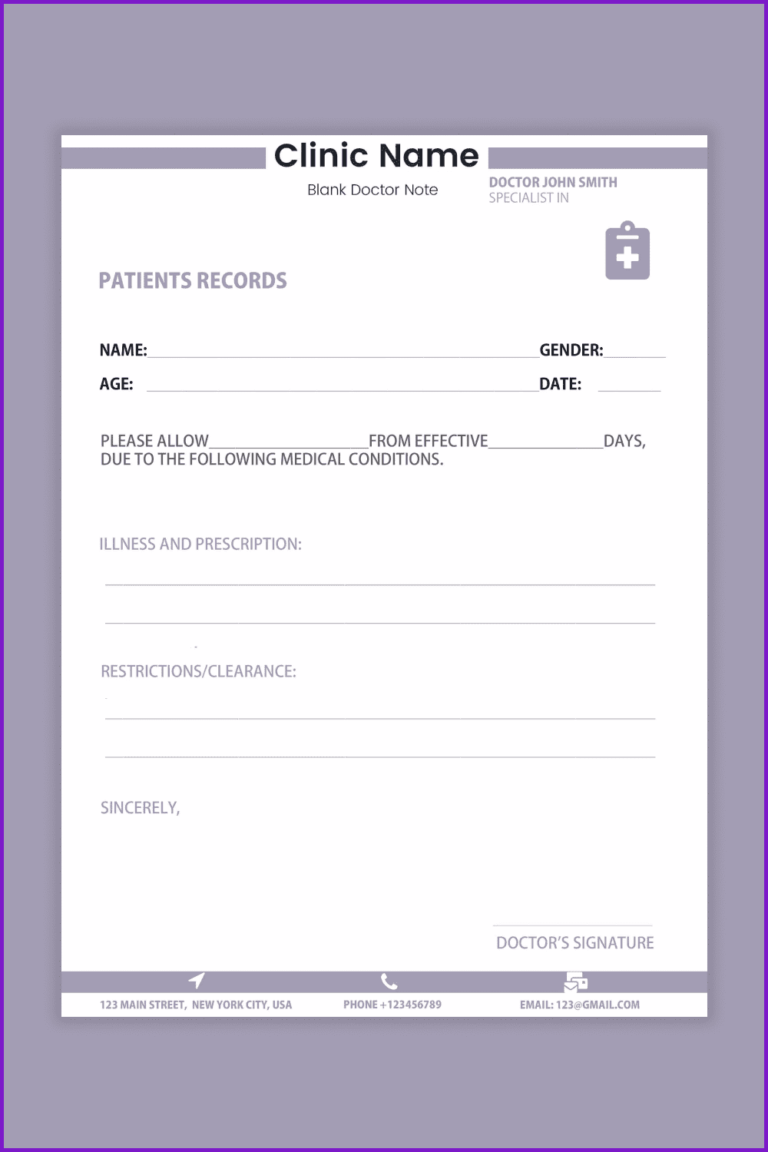 45 Best Doctor’s Notes Templates and Certificates in 2022: Free and Premium