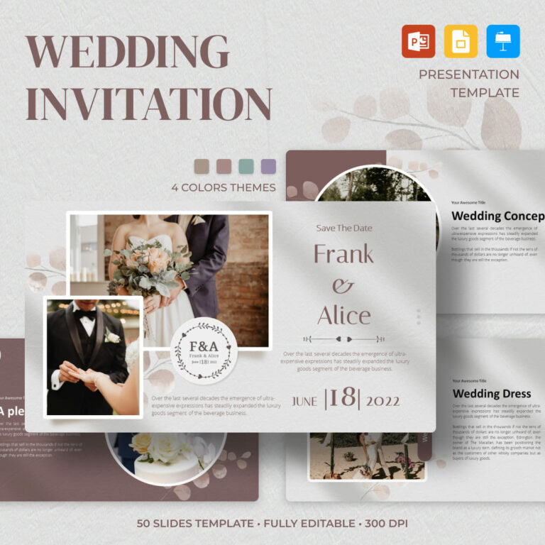 Free Wedding Slideshow Powerpoint Template – MasterBundles