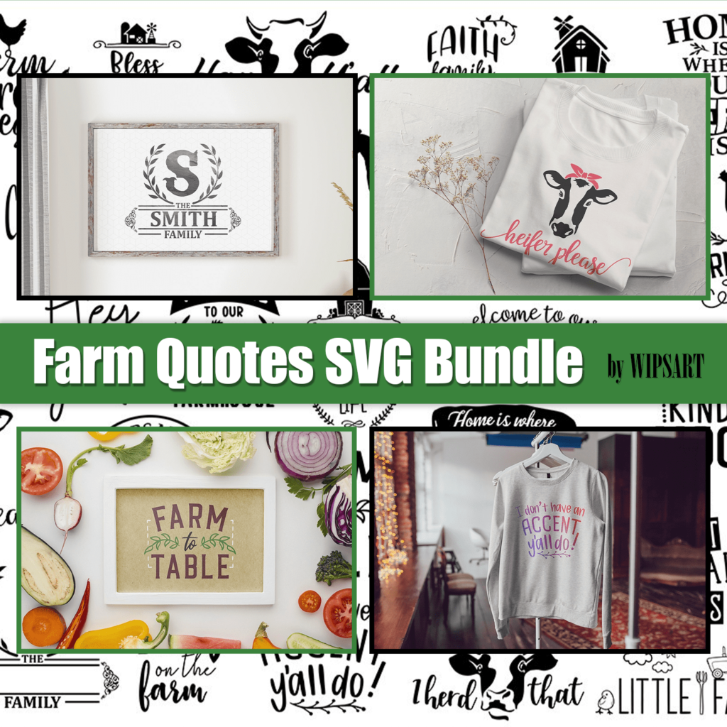 Farm Quotes SVG Bundle, Farmhouse Quotes SVG, Farm Bundle – MasterBundles