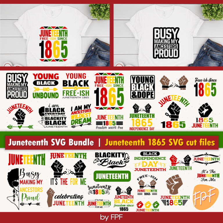 Juneteenth SVG Bundle | Juneteenth 1865 SVG cut files – MasterBundles