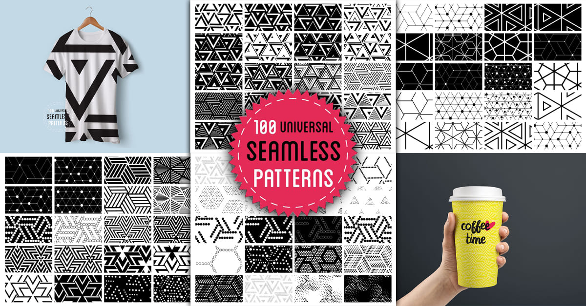 100 Universal Seamless Patterns – MasterBundles