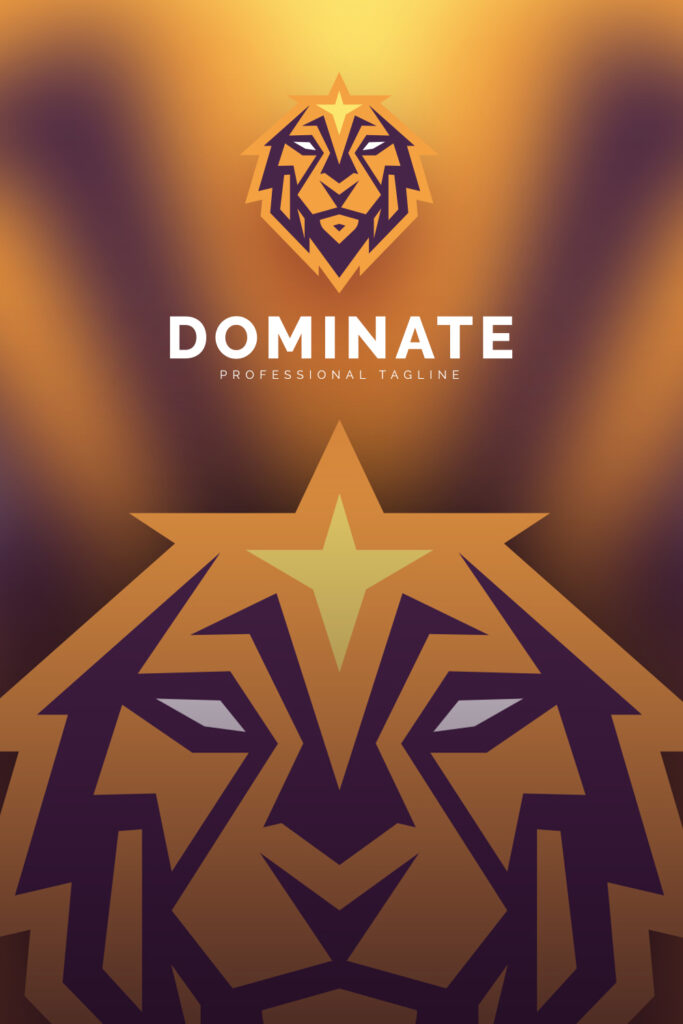 Lion Animal Strong Supreme Vector Logo King Dominant Majestic Logo ...