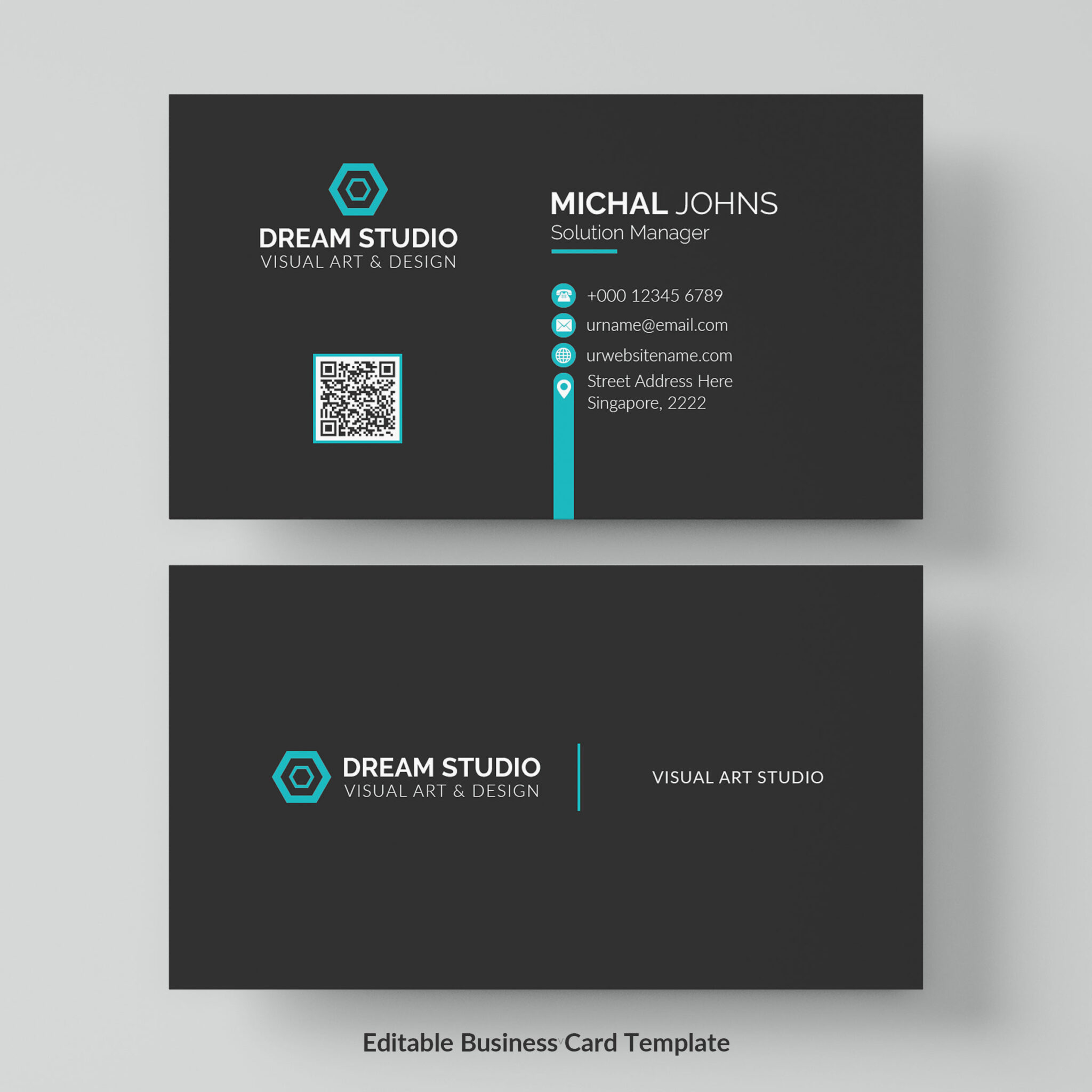3 Modern Business Cards - MasterBundles