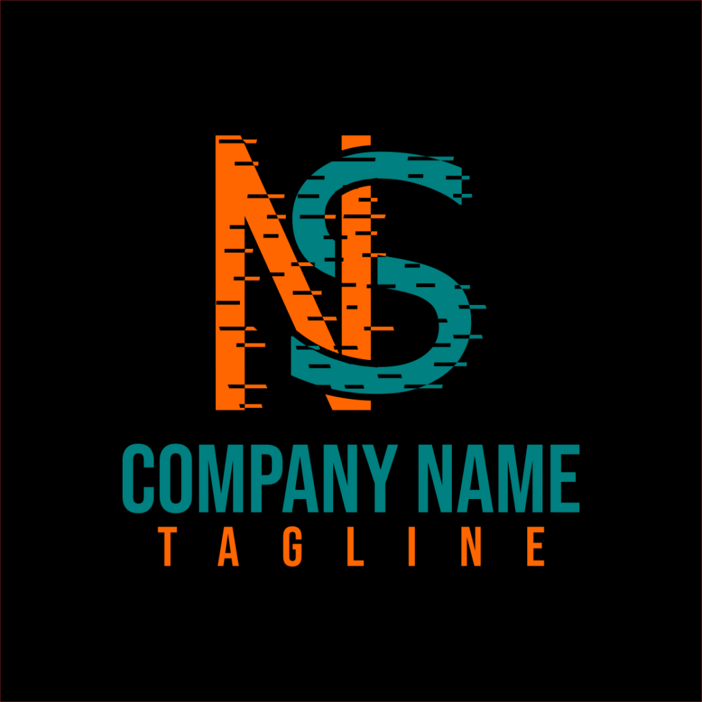 N.S Letter Initials Logo Design Template - MasterBundles