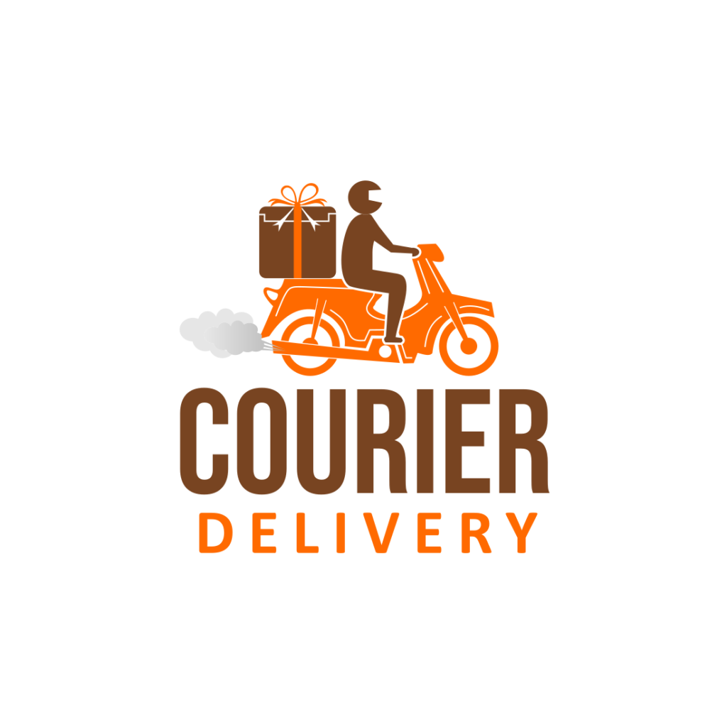 Courier Delivery Symbol Design Logo - MasterBundles
