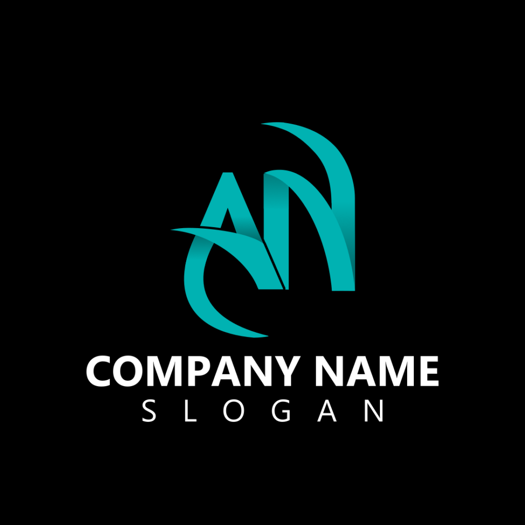 A.N Letter Initials Logo Design Template - MasterBundles