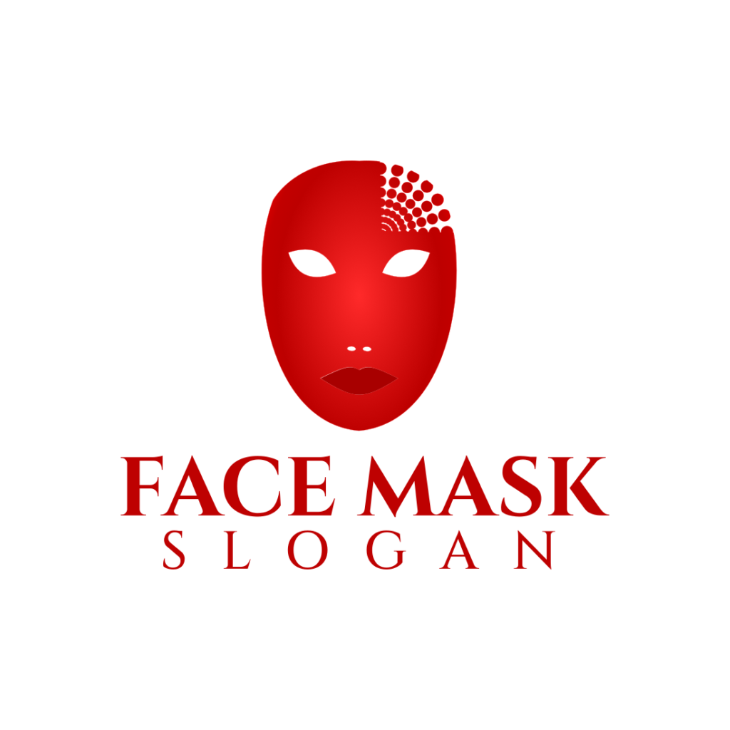 Face Cover Mask Creative Design Logo - MasterBundles