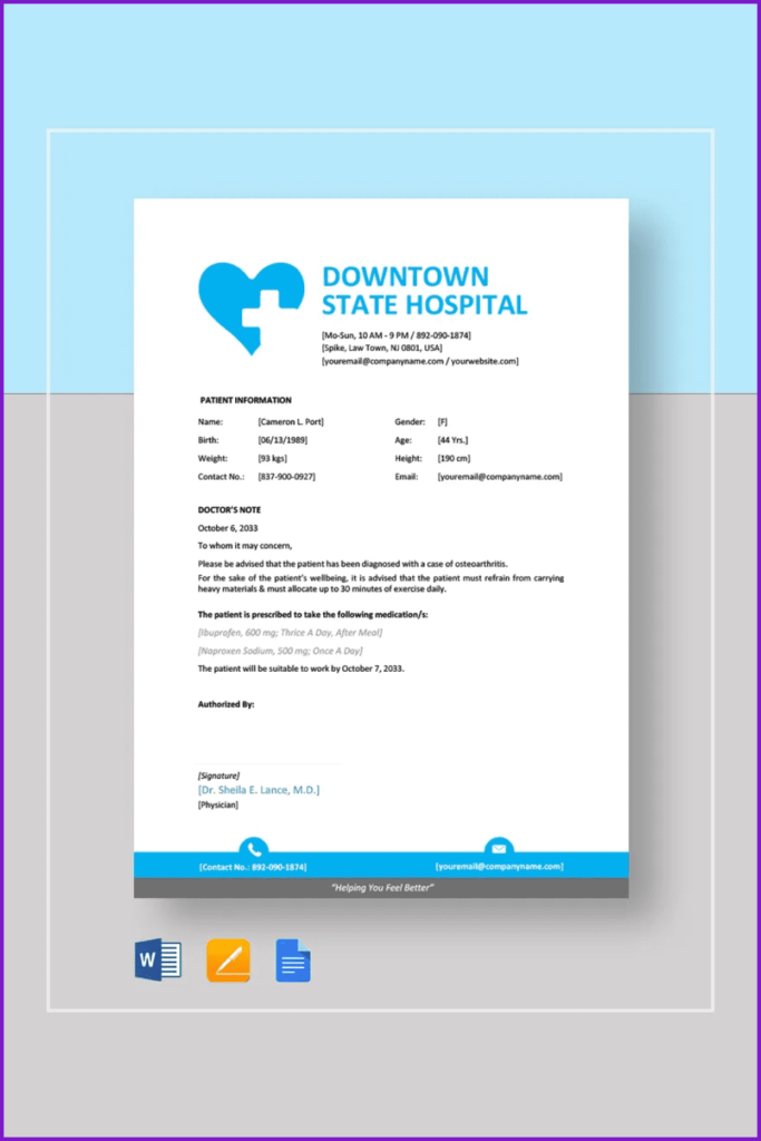 45+ Best Doctor's Notes Templates for 2023 - MasterBundles