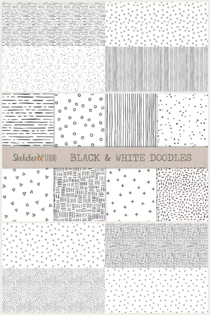 25+ Best Black and White Patterns in 2022: Free and Premium